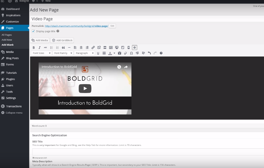 BoldGrid: обзор, отзывы на конструктор сайтов Болдгрид