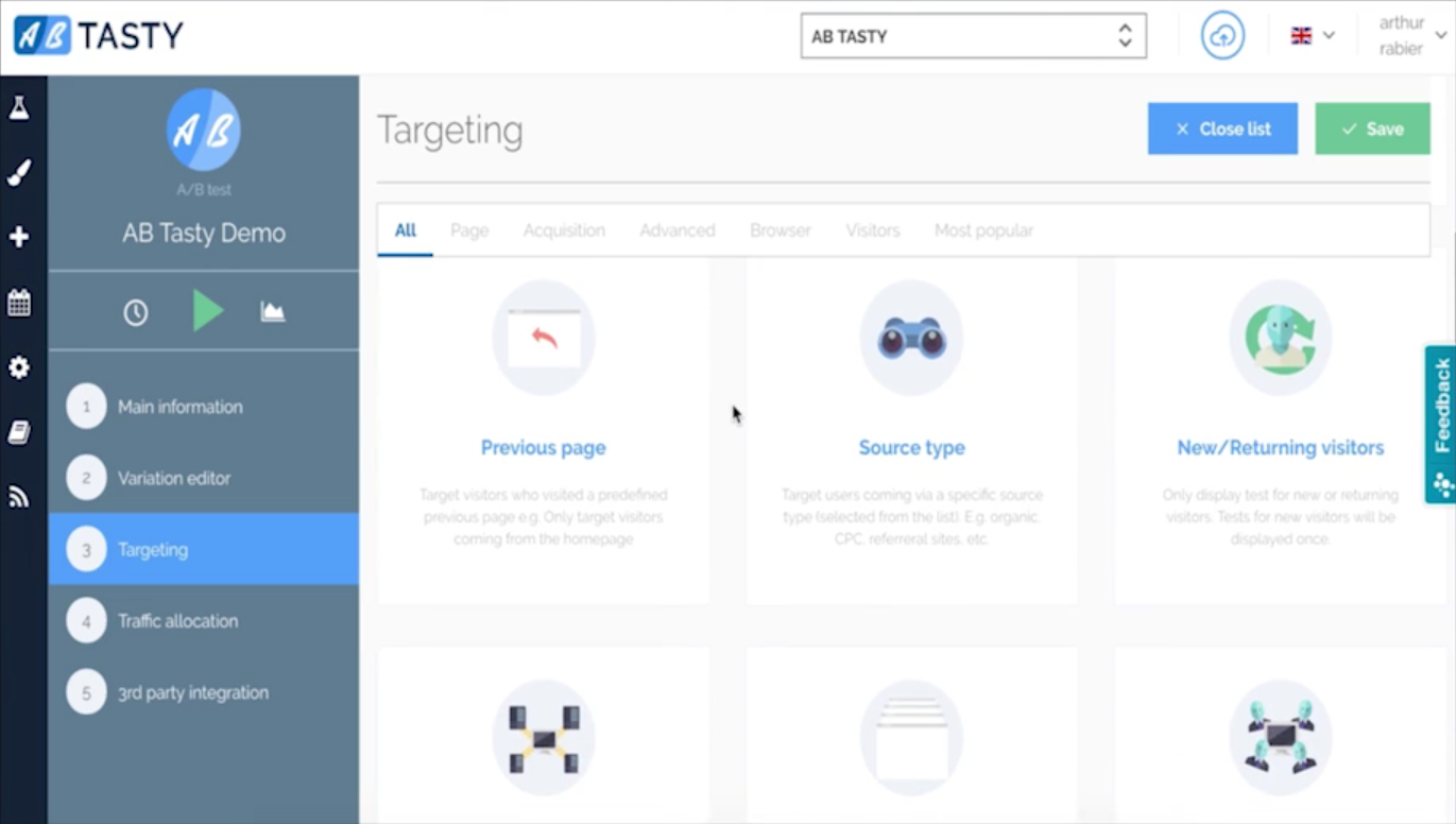 AB Tasty: обзор, характеристики системы аналитики АБ Тэсти