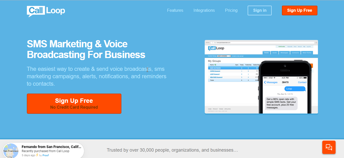 Call loop — сервис sms рассылок. Обзор на Call Loop, отзывы, цены | Coba.Tools