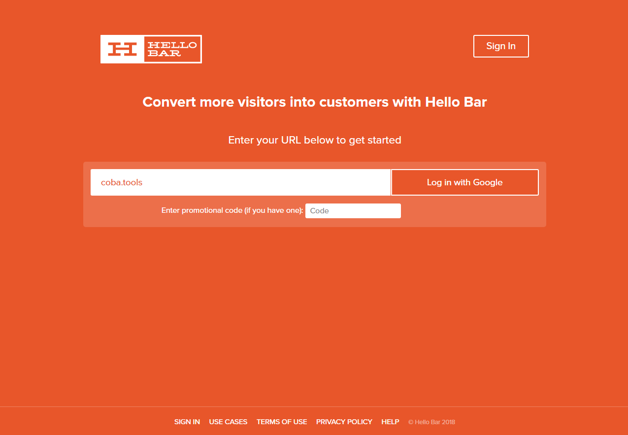 Hello bar — сервис а/б тестирования. Обзор на Hello Bar, отзывы, цены | Coba.Tools
