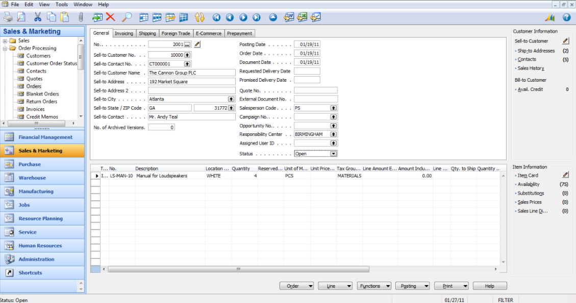 Microsoft Dynamics NAV обзор описание бизнес-аналитика Микрософт ...