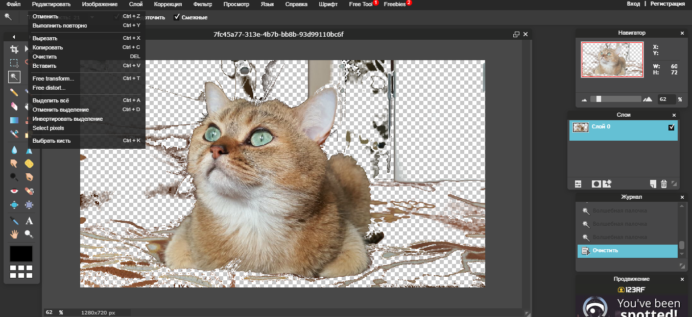 PXLR Editor — бесплатный онлайн редактор изображений