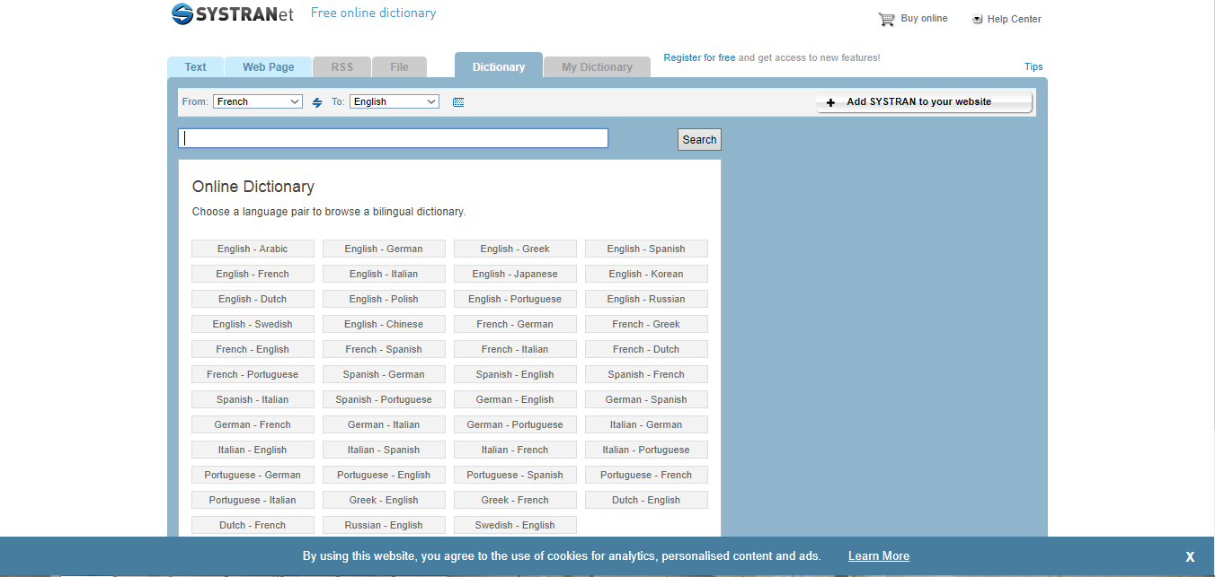 Systranet — переводчик. Обзор на SYSTRANet, отзывы, цены | Coba.Tools