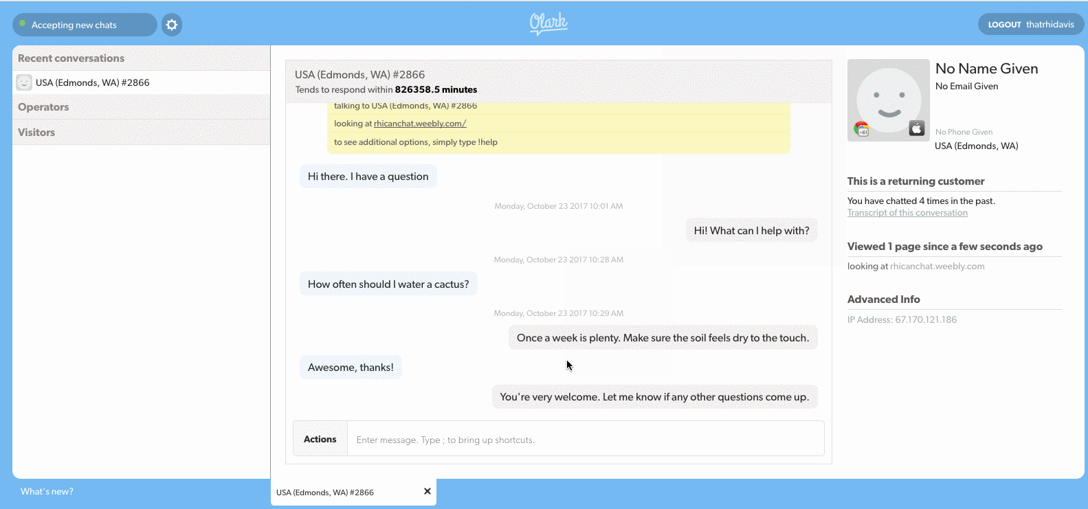 Olark — онлайн консультант. Обзор на Olark, отзывы, цены | Coba.Tools